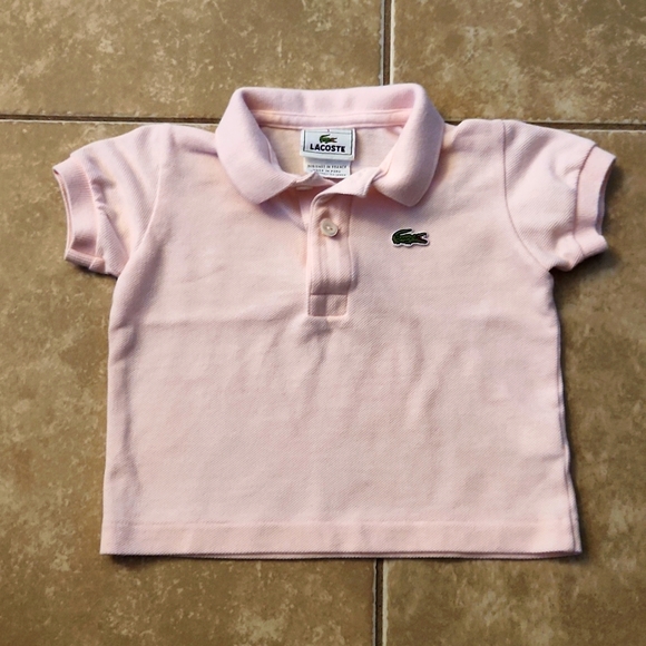 Lacoste | Shirts & Tops | Lacoste Pink Short Sleeve Polo | Poshmark